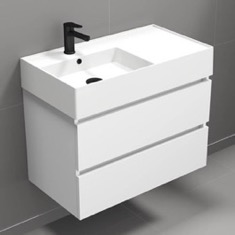 Nameeks SHARP10 By Nameek's Sharp 32" Bathroom Vanity, Modern, Wall ...